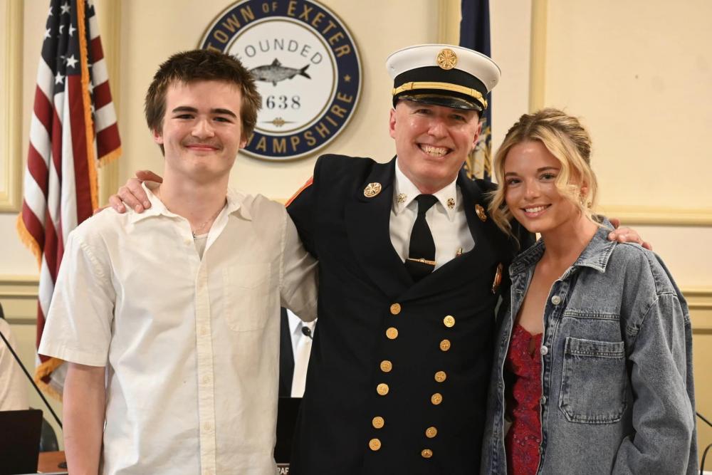 New Fire Chief Justin Pizon Sworn In | Town of Exeter New Hampshire ...
