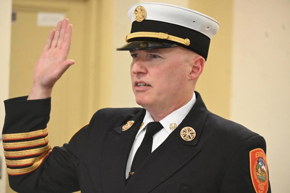 New Fire Chief Justin Pizon Sworn In | Town of Exeter New Hampshire ...