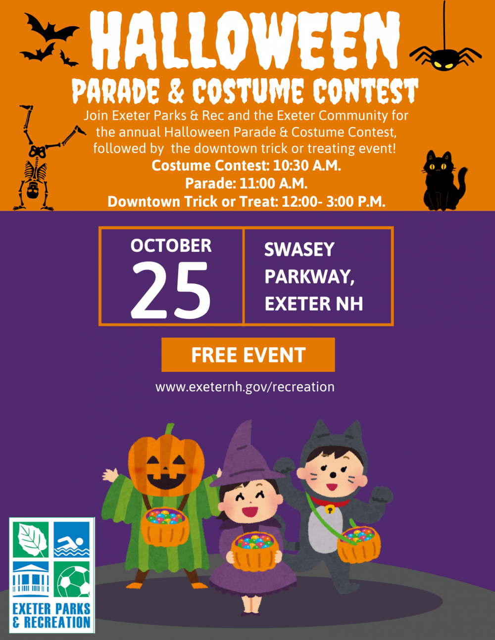 Halloween Parade & Costume Contest | Town of Exeter New Hampshire ...