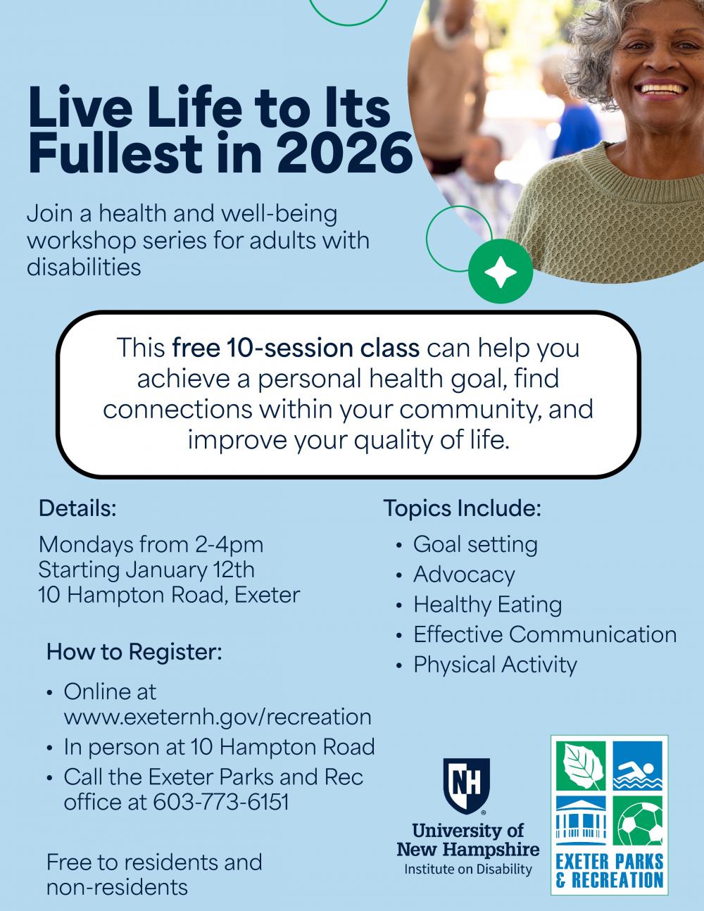 Live Life to its Fullest in 2026 | Town of Exeter New Hampshire ...